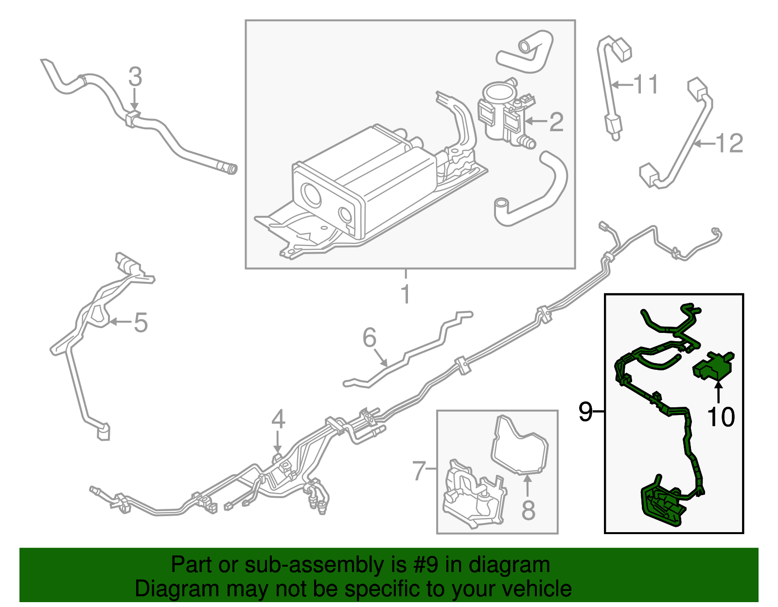 CB5Z-9S468-C - Hose & Tube Assembly 2012-2015 Ford | Big 3 Auto Parts