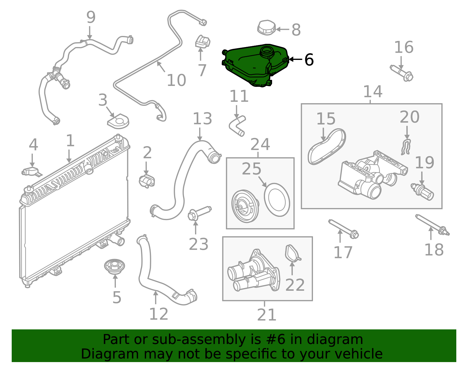 2011-2019 Ford Fiesta Expansion Tank BE8Z-8A080-A | OEM Parts Online