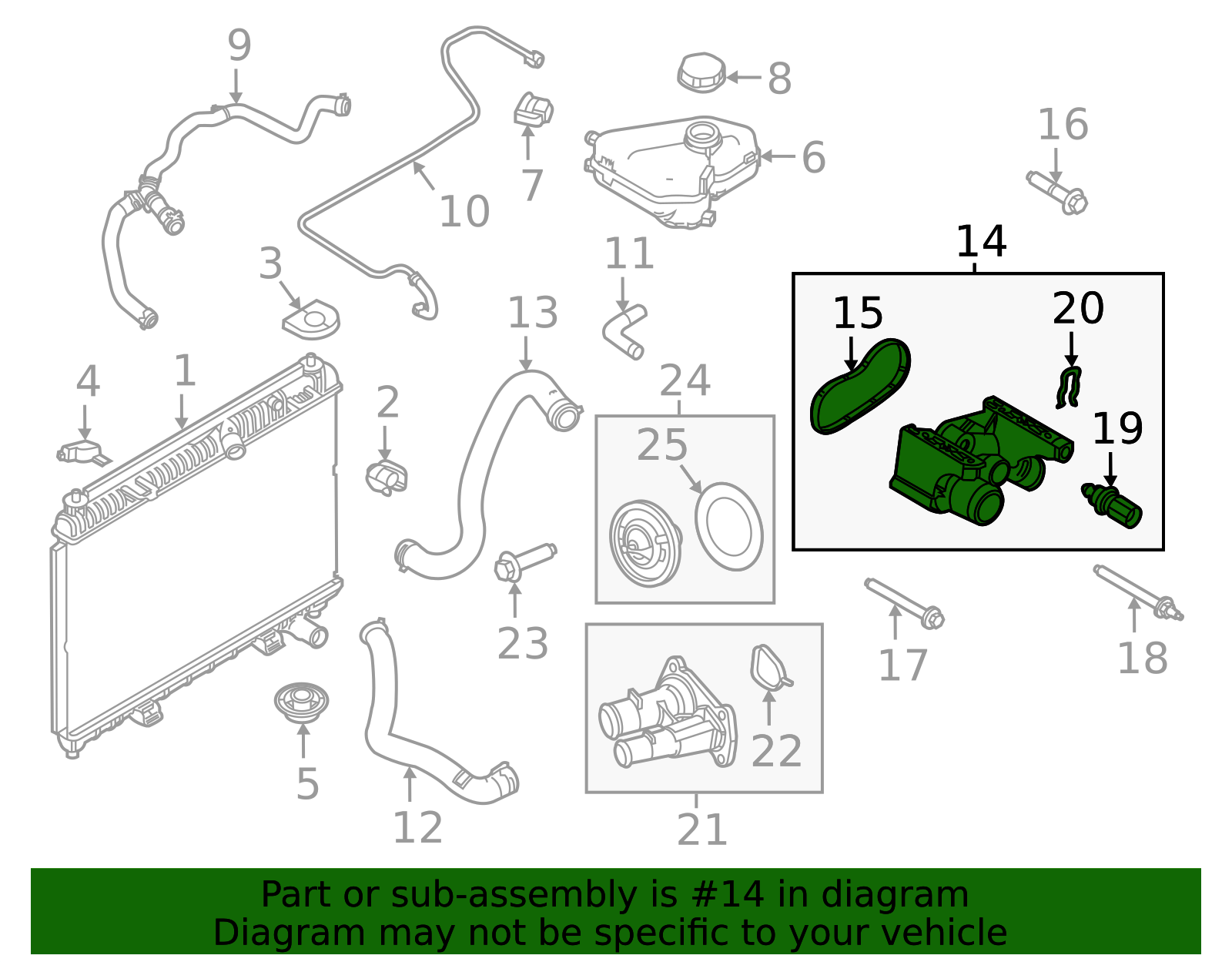BE8Z-8K556-A - Water Outlet 2011-2019 Ford Fiesta | AutoNation Parts