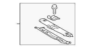 2013-2018 Toyota RAV4 Lower Tie Bar 53209-0R020 | Toyota Parts Center