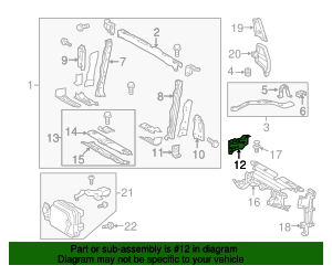 2013-2018 Toyota RAV4 Side Support Side Bracket 52129-0R030 | OEM Parts ...