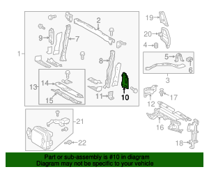 2013-2018 Toyota RAV4 Side Support Stay 53188-0R030 | Toyota Parts Center