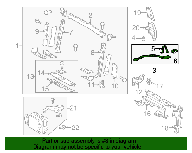 2013-2018 Toyota RAV4 Support Bracket 53202-0R030 | Toyota Parts Center