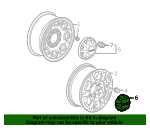 2020 GMC Front and Rear Wheel Trim Cap 23378308 GM | GMPartsDirect.com