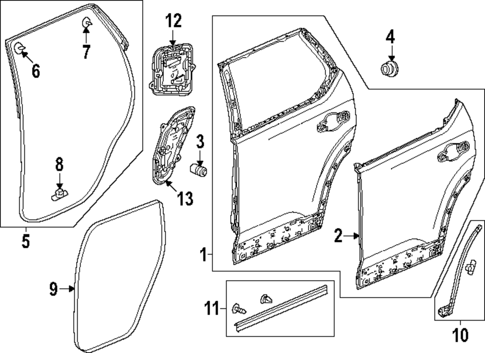 72822-T90-A01 - 2023-2025 Honda Pilot - Barrier | Genuine Honda Parts