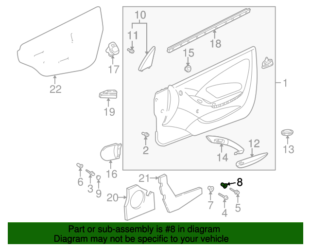 2000-2005 Toyota Door Trim Panel Grommet 90189-04186 | Elmhurst Toyota ...