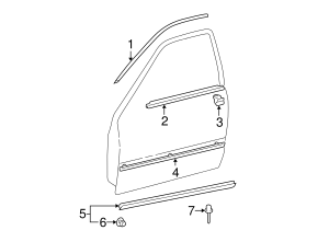 75736-33040-A0 - Lower Molding - 2002-2006 Lexus | My L Parts