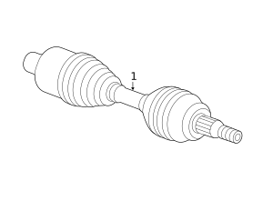 2019-2024 GM Front Passenger Side Half-Shaft Assembly 84878155 GM ...