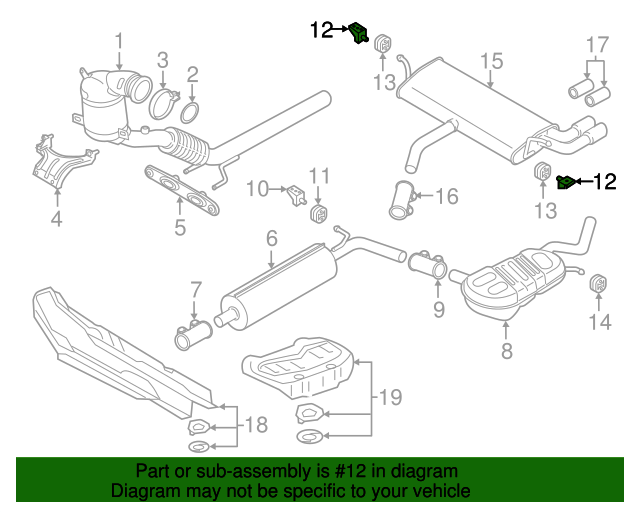 5Q0-253-144-D - Rear Hanger 2015-2024 Audi | Audi OEM Parts