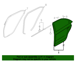 2006-2010 Hyundai Sonata Door Shell 77004-3K010 | QuirkParts