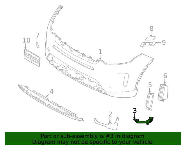 Genuine OEM Lower Trim Part# LR127544 Fits 2020-2023 Land Rover ...
