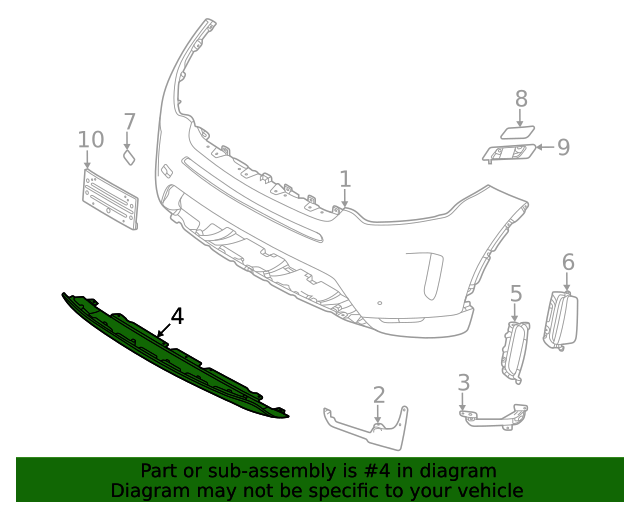 Genuine OEM Lower Cover Part# LR133274 Fits 2020-2023 Land Rover ...