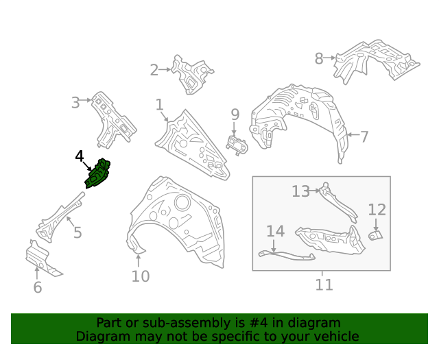 2019-2023 Mazda 3 Pillar Reinforced BDTS-70-1C4 | Florida Mazda Parts