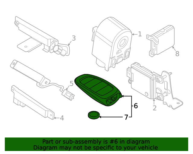 2020-2023 Hyundai Sonata Transmitter 95440-L1060 | OEM Parts Online
