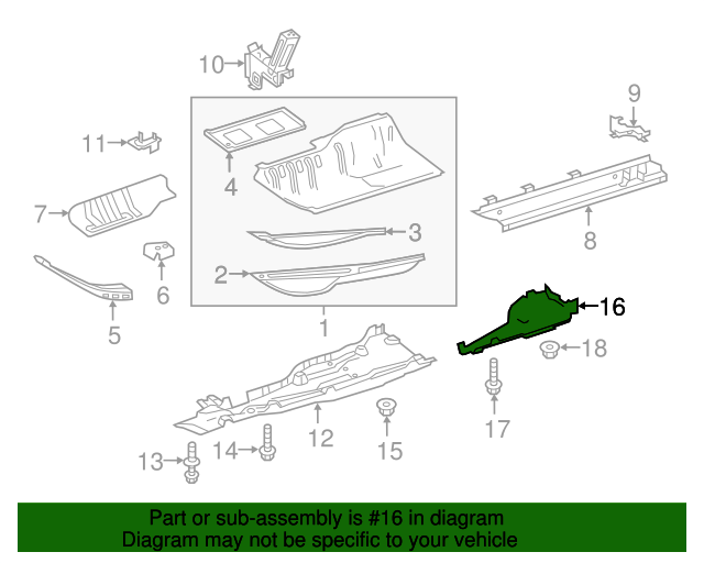 166-680-96-07 - Rear Shield 2012-2019 Mercedes-Benz | Mercedes-Benz USA ...