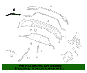 2015-2018 Mercedes-Benz Outer Molding 205-885-29-21 | MB OEM Parts