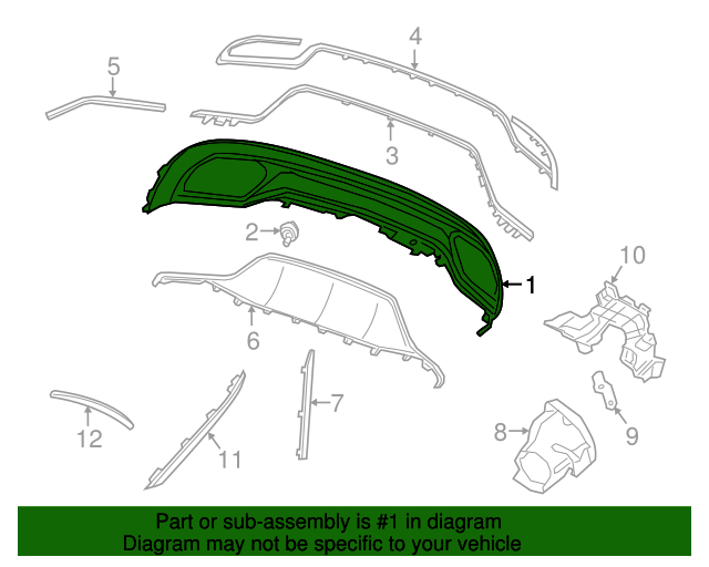 2015-2018 Mercedes-Benz Lower Cover 205-885-12-38 | MB OEM Parts