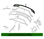 205-885-25-21 - Center Molding 2015-2018 Mercedes-Benz | Mercedes-Benz ...