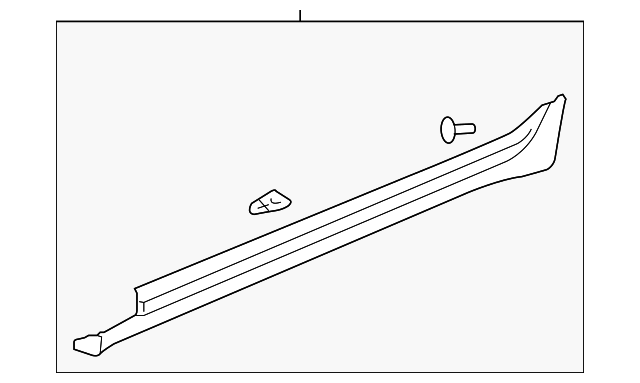 2009-2014 Cadillac CTS Rocker Molding 25857764 | GMPartsDirect.com