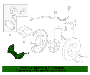 2016-2023 Chevrolet Front Disc Brake Caliper Bracket 13588983 GM ...