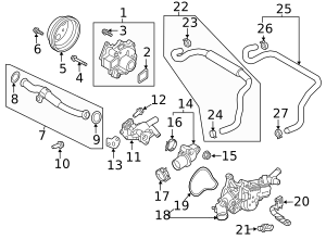 pyfa15010d - Water Pump 2018-2024 Mazda | AutoNationParts.com