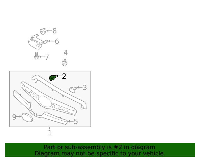 2019-2021 Subaru Upper Quarter Trim Retainer 909130275 | QuirkParts