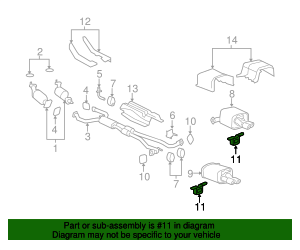 2012-2017 Chevrolet Rear Muffler Hanger - Passenger Side (RH) 92268569 ...