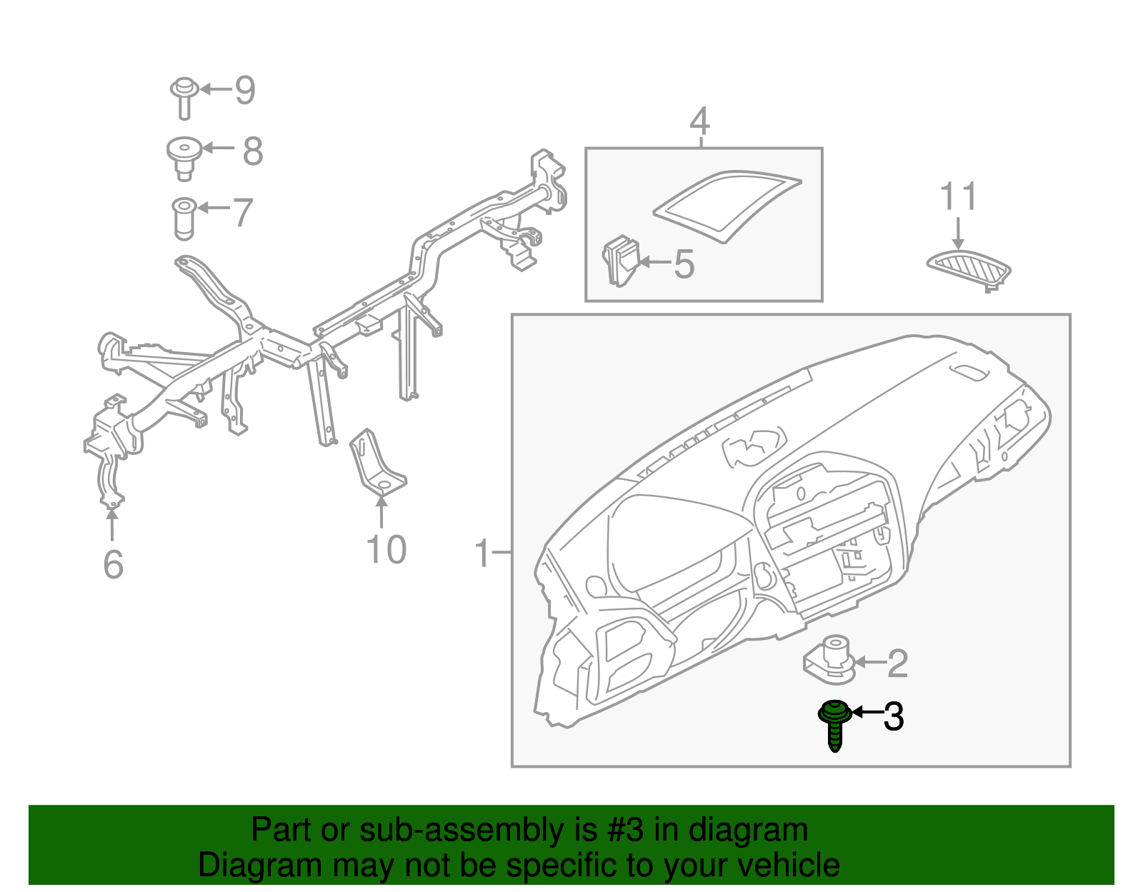 7148263913 - 2008-2024 BMW Instrument Panel Screw (07-14-8-263-913 ...