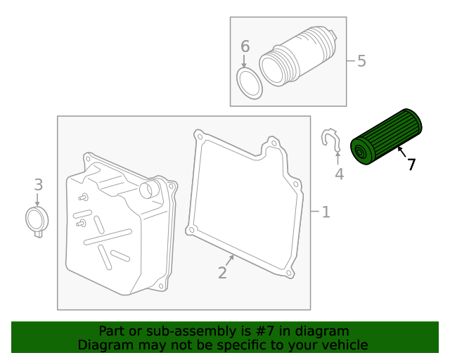 Filter 0GC-325-183-D | Audi USA Parts