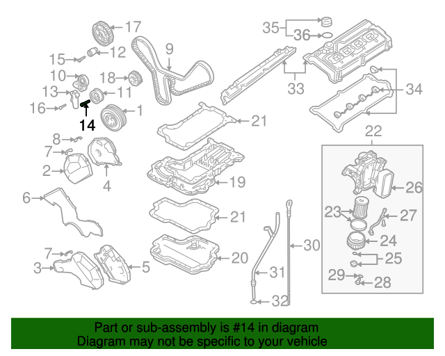 N-107-058-01 - Damper Bolt 2000-2006 Audi | Audi OEM Parts