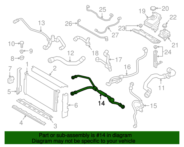 Genuine BMW 17-12-8-676-894 | Connector Hose | FREE Shipping on Most ...