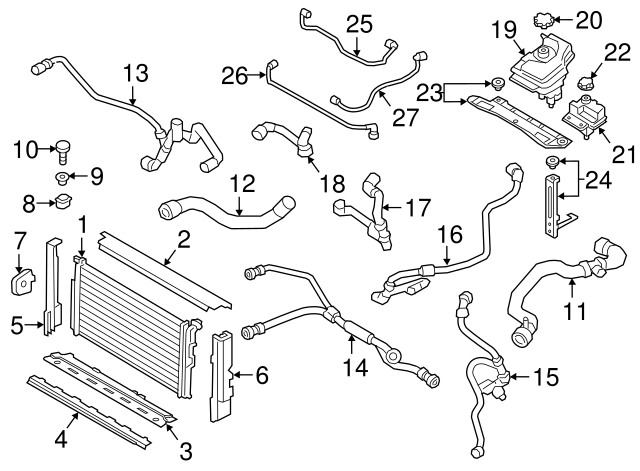 17125a22621 - 2017-2018 BMW 330e Vent Hose (17-12-5-A22-621) | BMW of ...