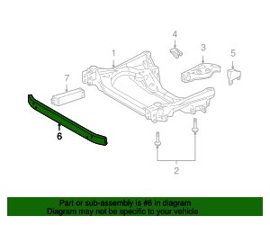 2007-2009 Lexus Front Cross-Member 51212-50021 | OEM Parts Online