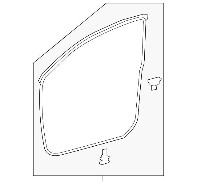 2007-2022 Toyota Surround Weather-Strip 67861-0C030 | Toyota Parts Center