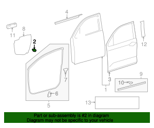 90084-54012 - Door Shell Bumper - 2002-2024 Toyota | OEM Genuine Toyota ...