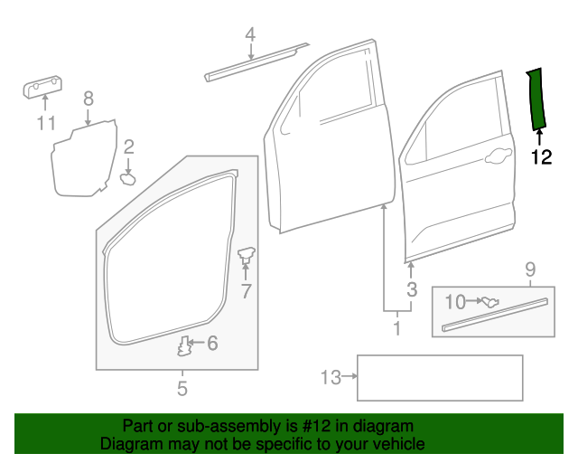 2007-2022 Toyota Black Out Tape 75922-0C020 | OEM Parts Online