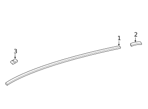 2021-2023 Toyota Venza Drip Molding 75554-48090 | Toyota Parts Center