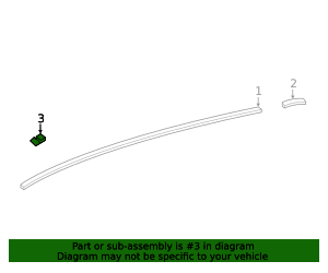 2021-2023 Toyota Venza Drip Molding Clip 75561-48020 | Toyota Parts Center