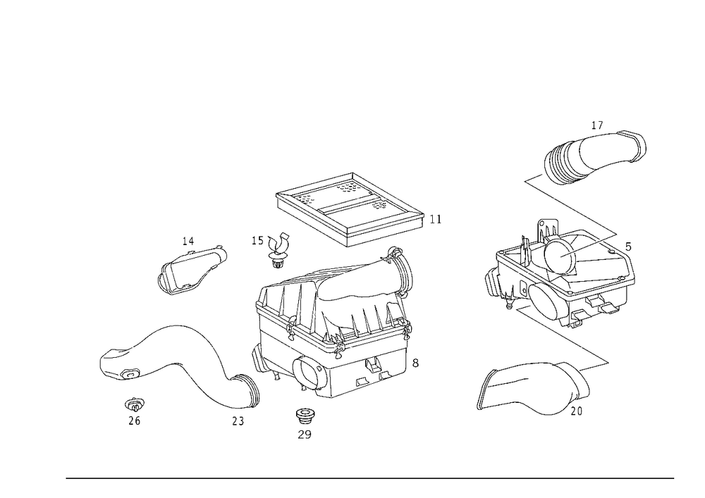 112-141-00-83 - Hose 1998-2005 Mercedes-Benz | Mercedes-Benz USA Parts