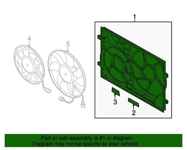 5WA-121-205-B - Fan Shroud 2015-2023 Audi | Audi OEM Parts