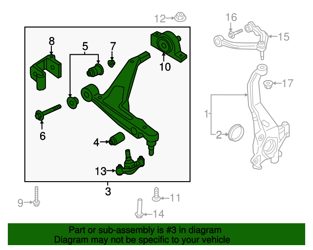 2017-2021 Volvo Lower Control Arm 32298148 | OEM Parts Online