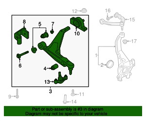2017-2021 Volvo Lower Control Arm 32298148 | OEM Parts Online