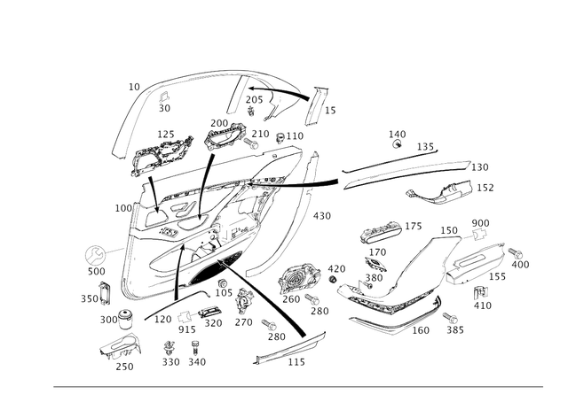 000-991-75-95 - Plug-In Fastener 2014-2020 Mercedes-Benz | Mercedes ...