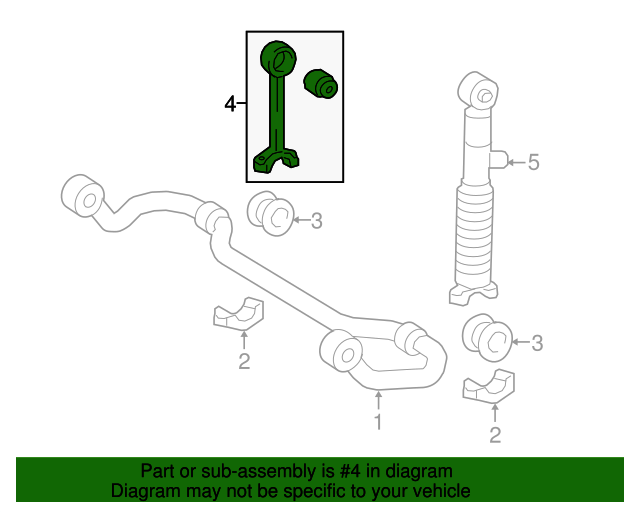 48830-60060 - Stabilizer Link 2010-2023 Lexus GX460 | Lexus Parts Outlet