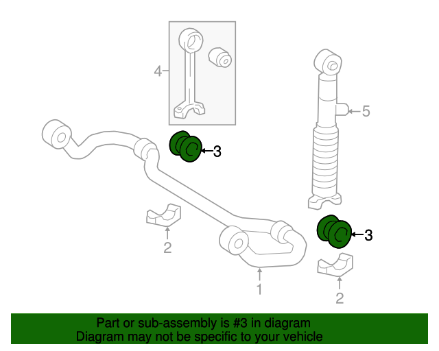 2018-2021 Lexus GX460 Stabilizer Bar Bushing 48818-60080 | OEM Parts Online