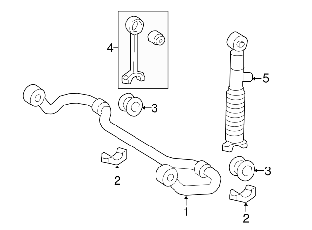 2018-2021 Lexus GX460 Stabilizer Bar Bushing 48818-60080 | OEM Parts Online