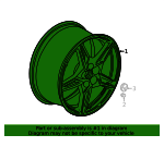 2023-2025 Chevrolet Corvette F Wheel 84608037 GM | GMPartsDirect.com