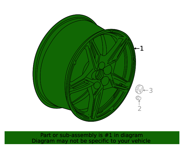 85622293 - F Wheel (Kit) 2023-2024 Chevrolet Corvette | GM Parts Warehouse