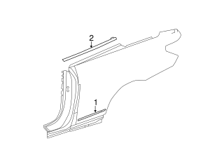 207-670-14-00 - Quarter Panel Molding 2011-2017 Mercedes-Benz ...