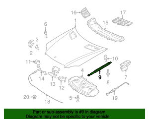 2006-2011 Mercedes-Benz Support Cylinder 164-880-00-29 | MB OEM Parts